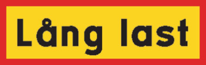 Transportskylt - Lång last | SKOGMA.SE