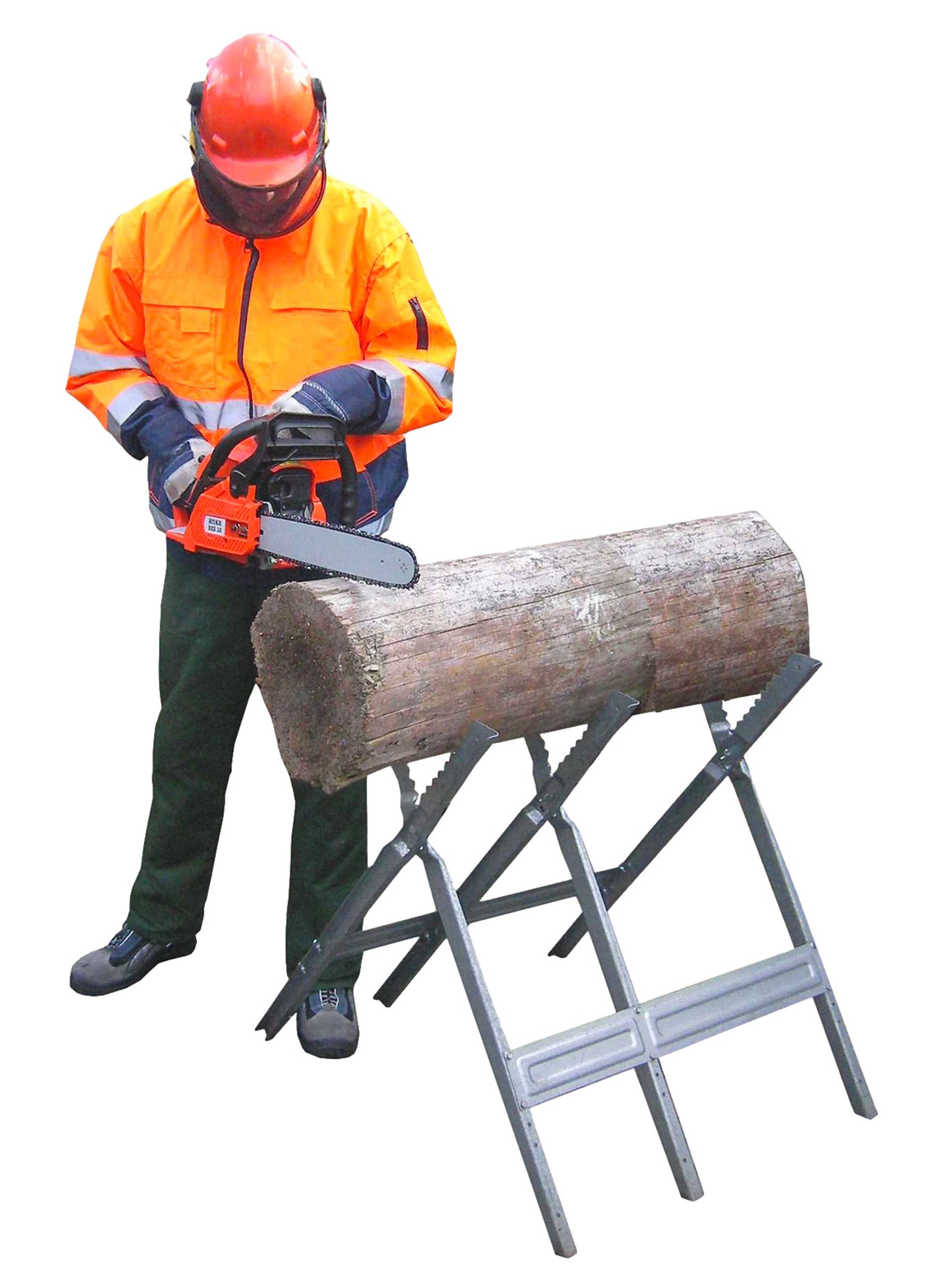 Sawhorses for chainsaw Wood & metal | Grube EU